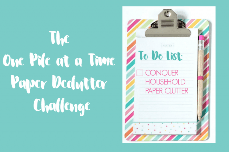 The One Pile at a Time Paper Declutter Challenge | Refined Rooms