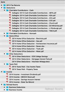Home Office - Organizing Tax Documents