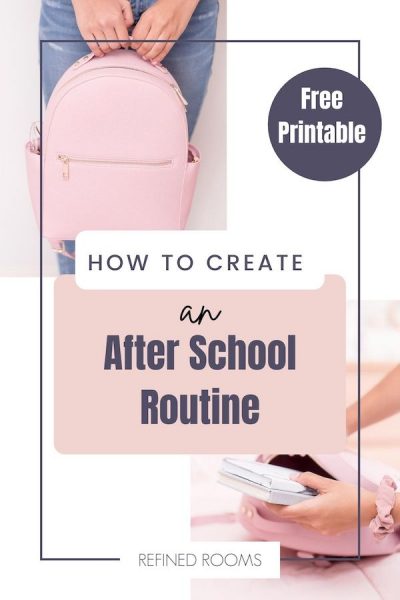 How to Create an After School Routine + Printable Checklist