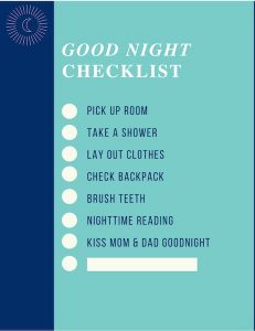 Creating an Evening Routine That Works + Free Evening Routine Checklist