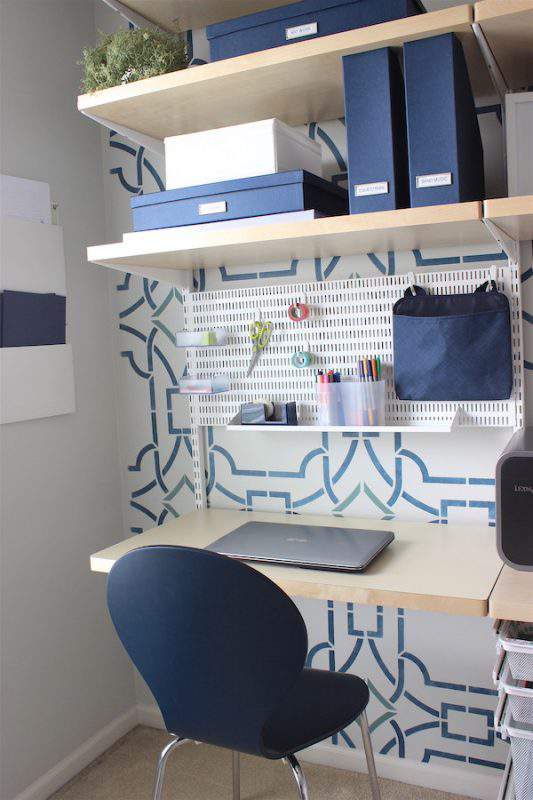 Spare Room Makeover Reveal: Modern Craft Room + Homework Space